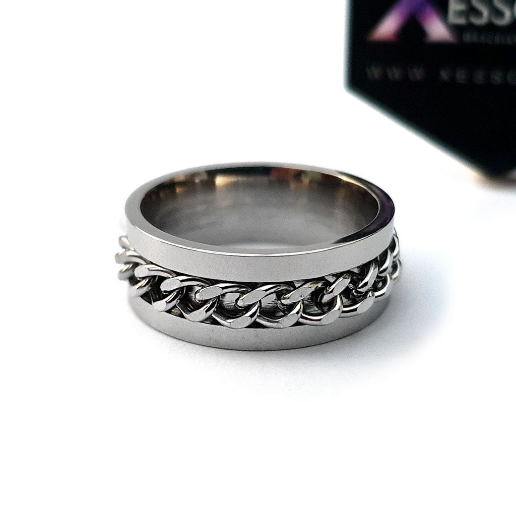 Chained Ring - Steel - Xessories