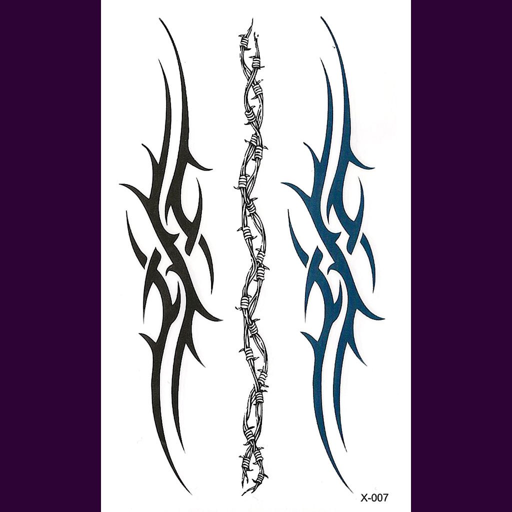 Temporary Tattoos - Tribal Abstract 01 - 10.5 x 6 cm - TX010 - Xessories